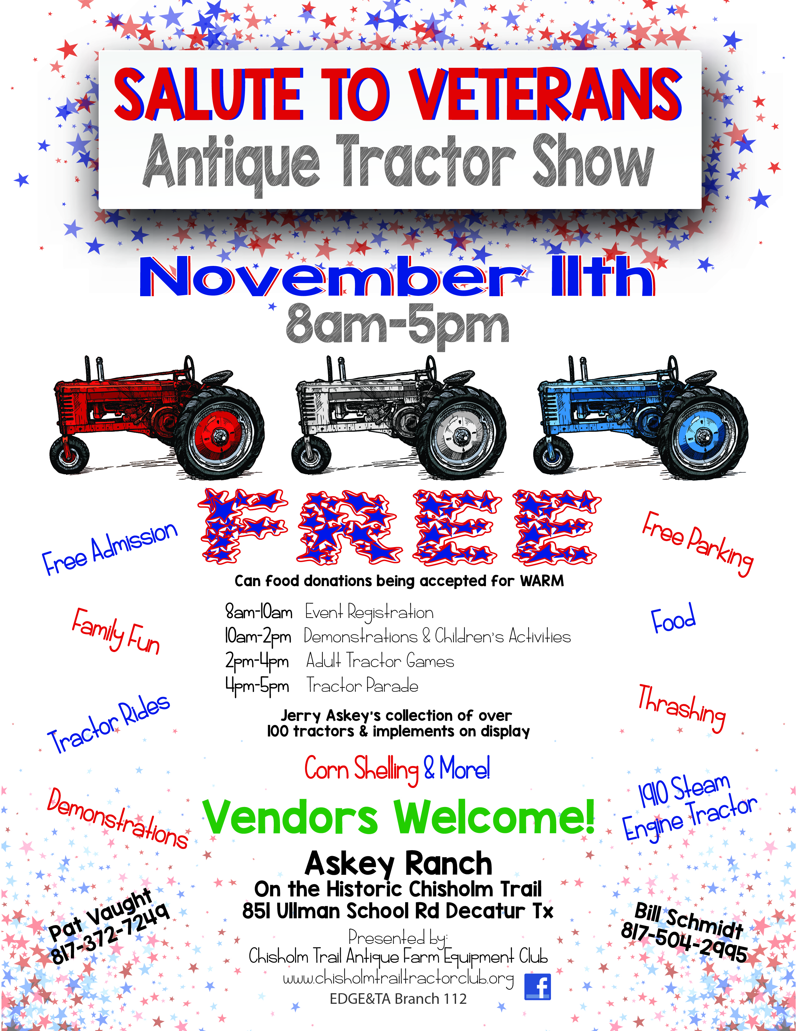 2023 Salute to Veterans Antique Tractor Show - Chisholm Trail Antique ...